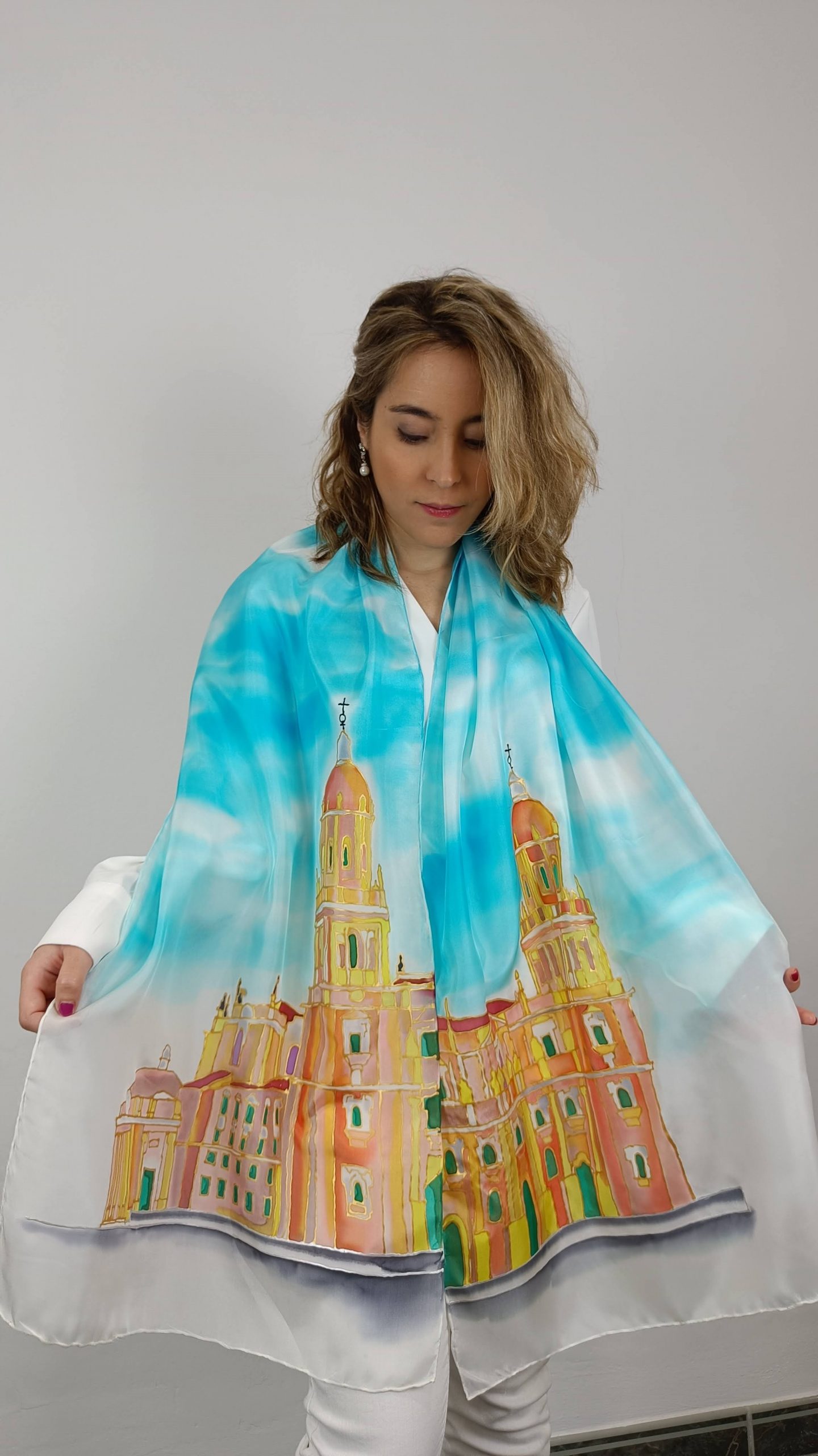 Fular de Seda Catedral de Jaén - María Rodríguez Artesana